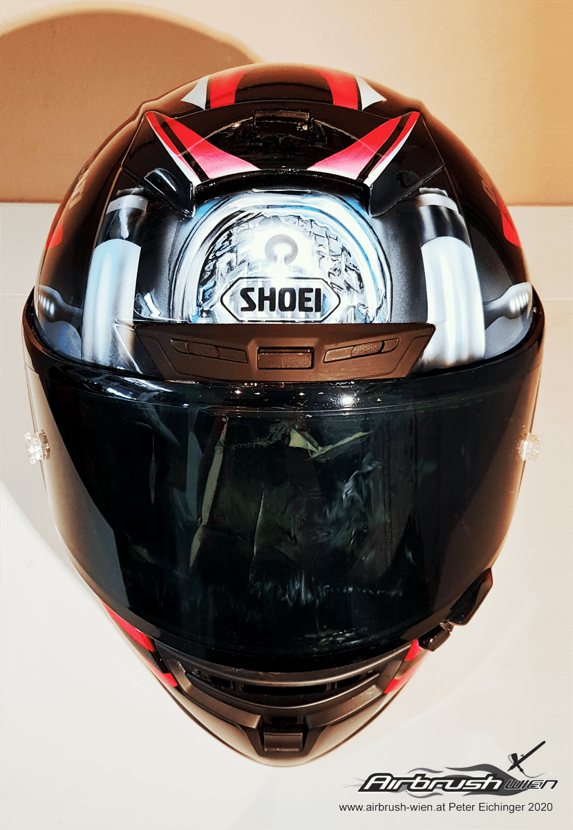 Airbrush Wien Helmdesign, Helmlackierung Motorradhelm, Helmetpaint