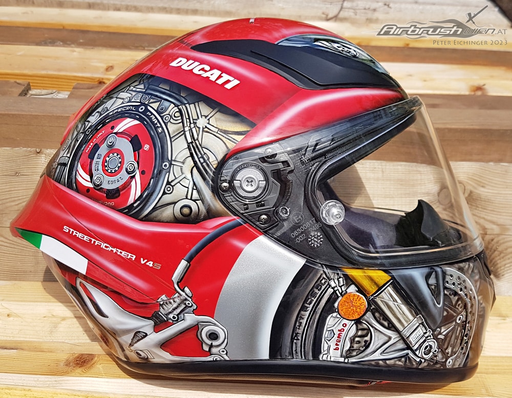 Airbrush Wien Helmdesign, Helmlackierung Motorradhelm, Helmetpaint