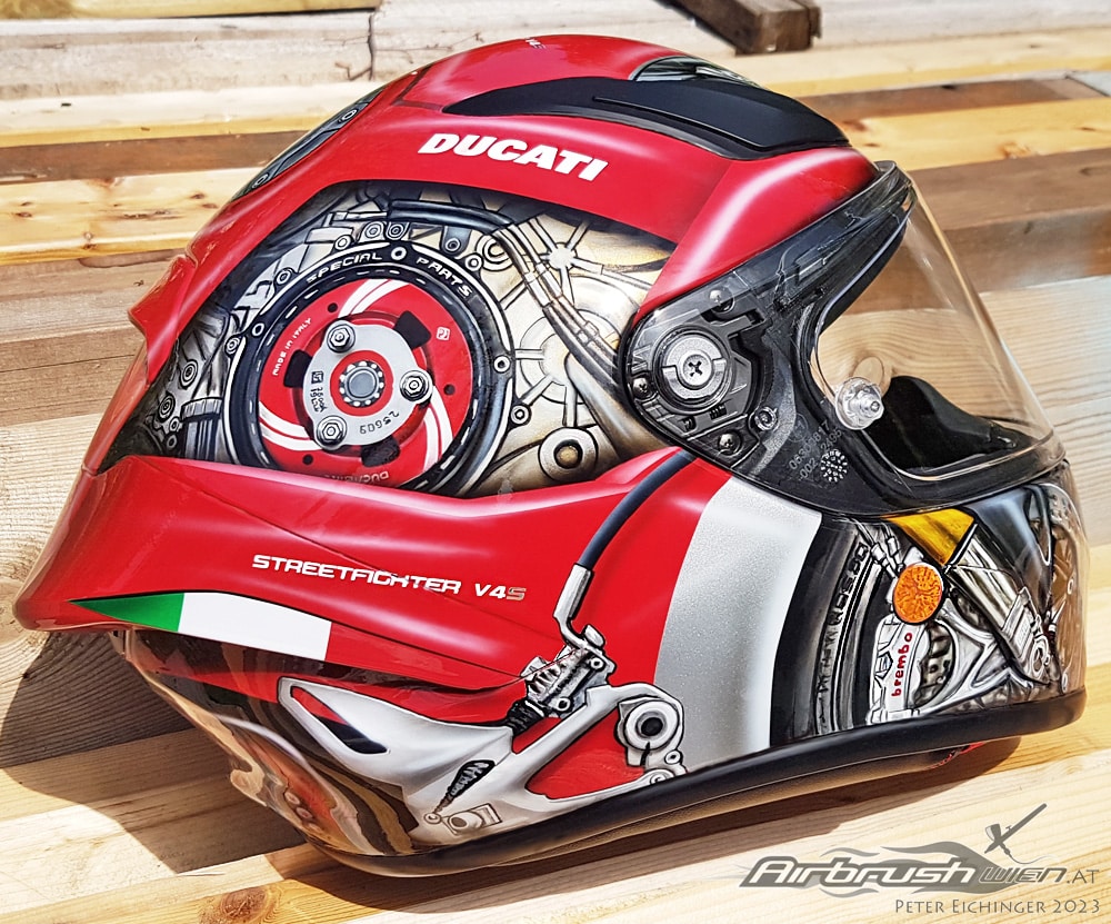 Airbrush Wien Helmdesign, Helmlackierung Motorradhelm, Helmetpaint
